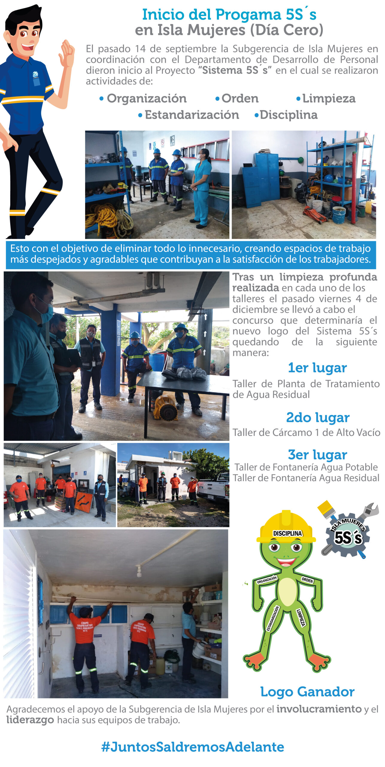 Día Cero: Inicio de Programa 5’s en Isla Mujeres